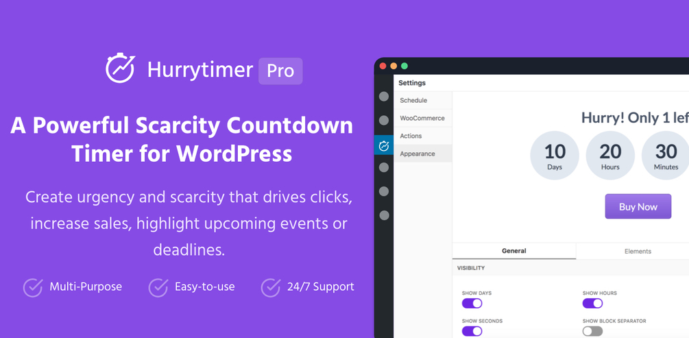 A Powerful Urgency Countdown Timer for WordPress